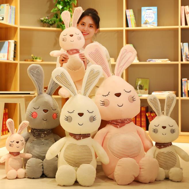 Lisy velvet white rabbit pillow