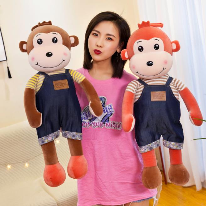 Little monkey doll with overalls