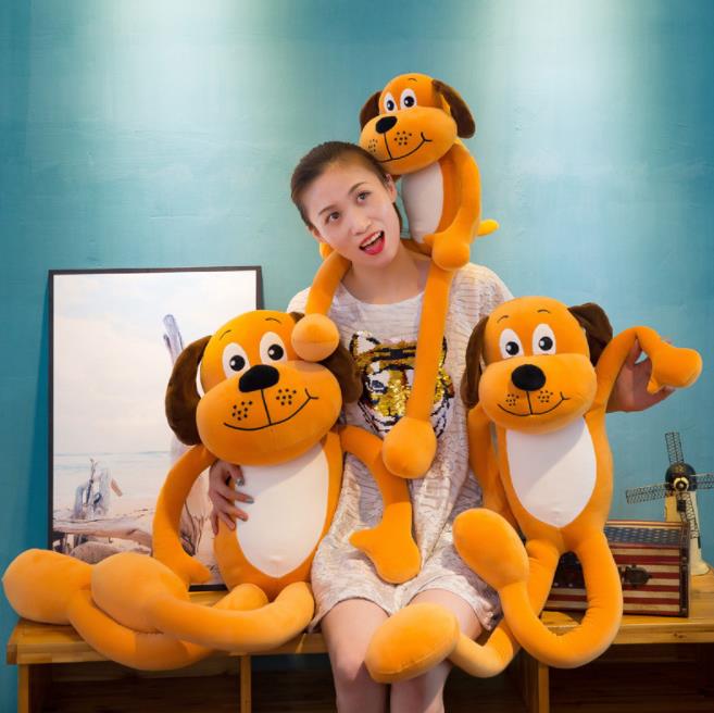 Long-arm and long-legged stuffed dog