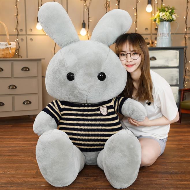 Oversized rabbit plush toy